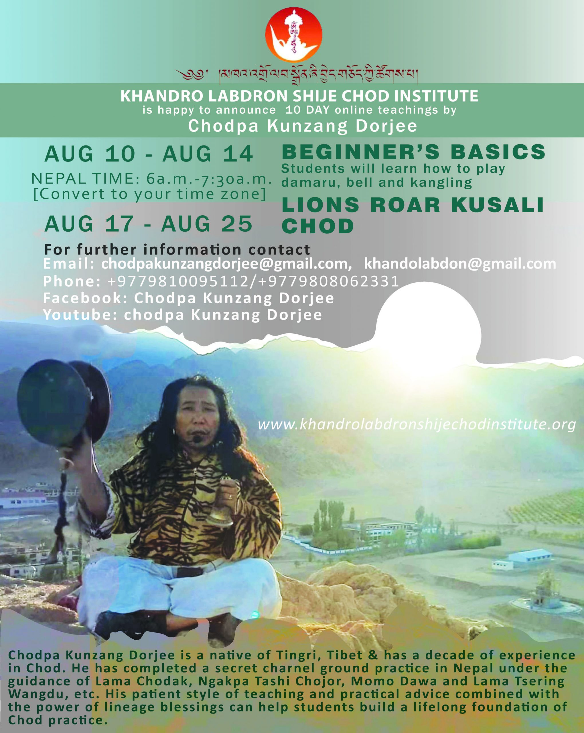 Khandro Labdron Shije Chod Institute » Chod Teaching Institute based in ...